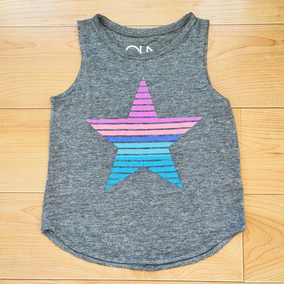 Chaser | Shirts & Tops | Chaser Girls Star Graphic Muscle Tank Top ...